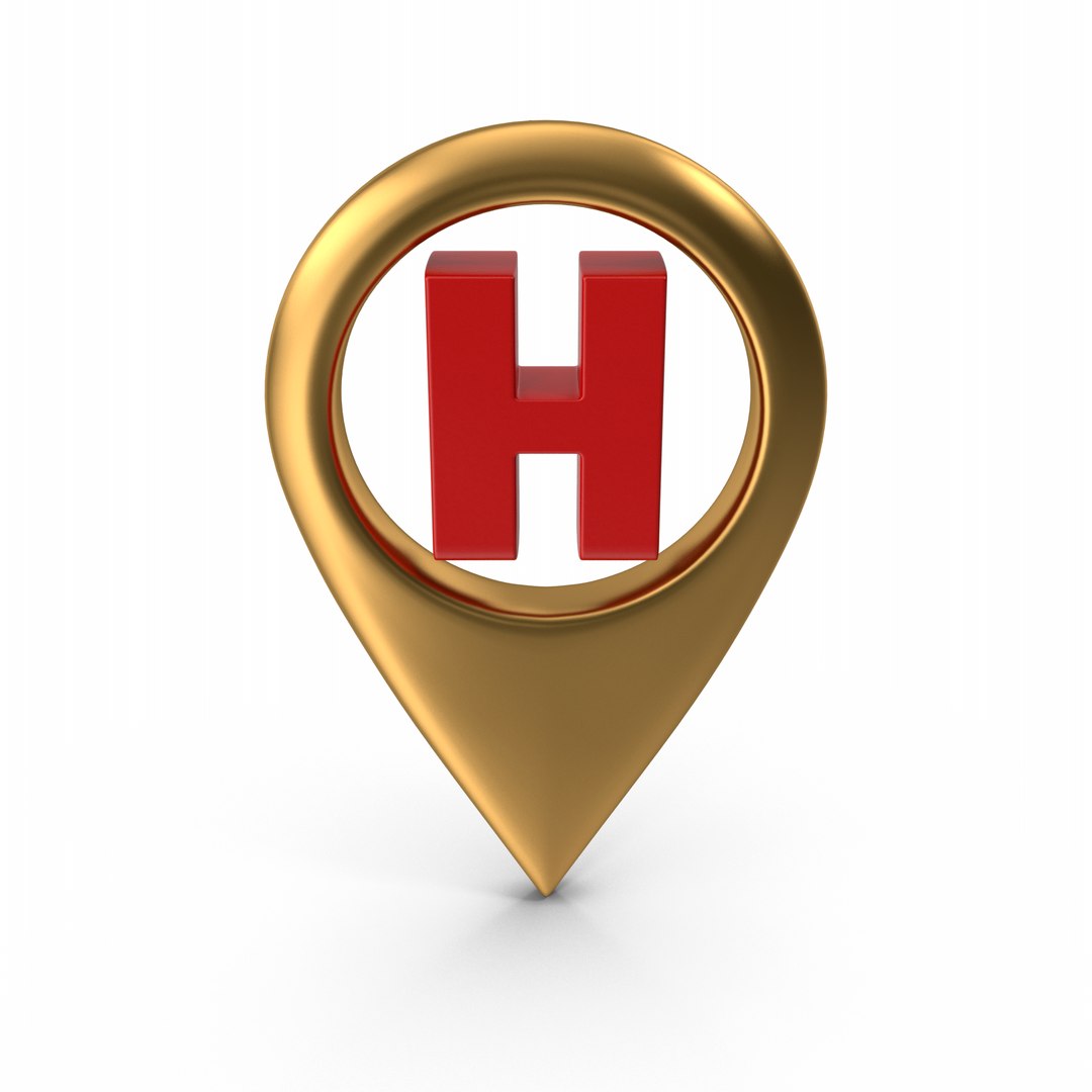 Hospital Marker Gold 3D - TurboSquid 2317269