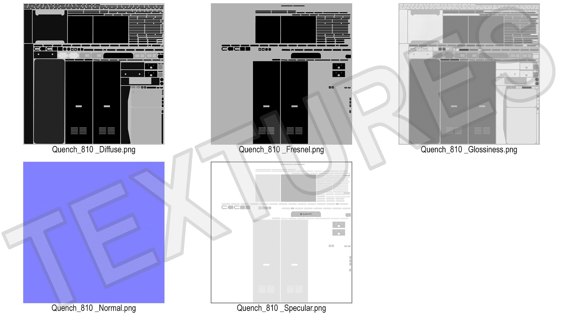 3D Quench 810 Touchless Water Dispenser Off State Model - TurboSquid 2270172