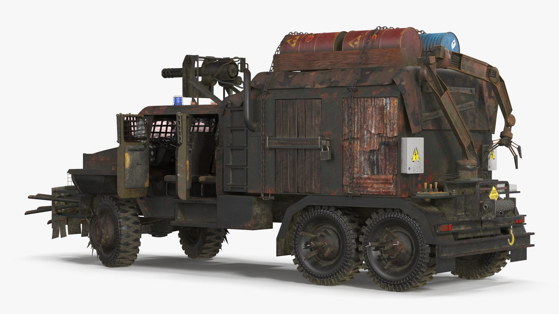 Apocalyptic Truck Rigged for Cinema 4D 3D - TurboSquid 2114966