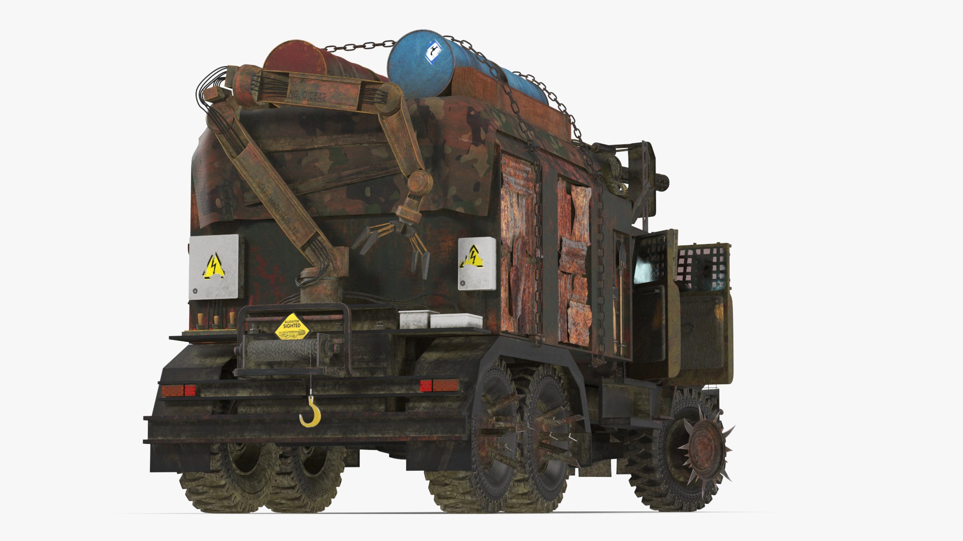 Apocalyptic Truck Rigged for Cinema 4D 3D - TurboSquid 2114966