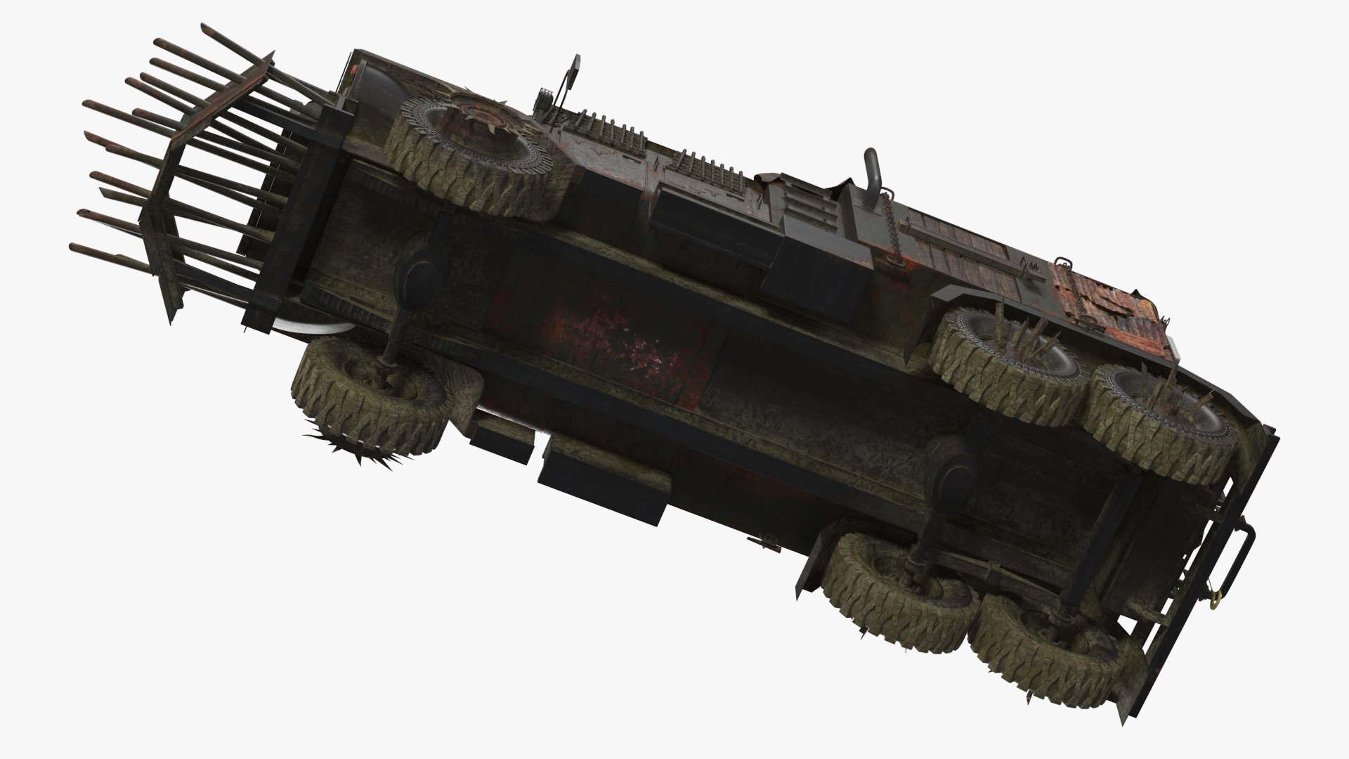 Apocalyptic Truck Rigged for Cinema 4D 3D - TurboSquid 2114966