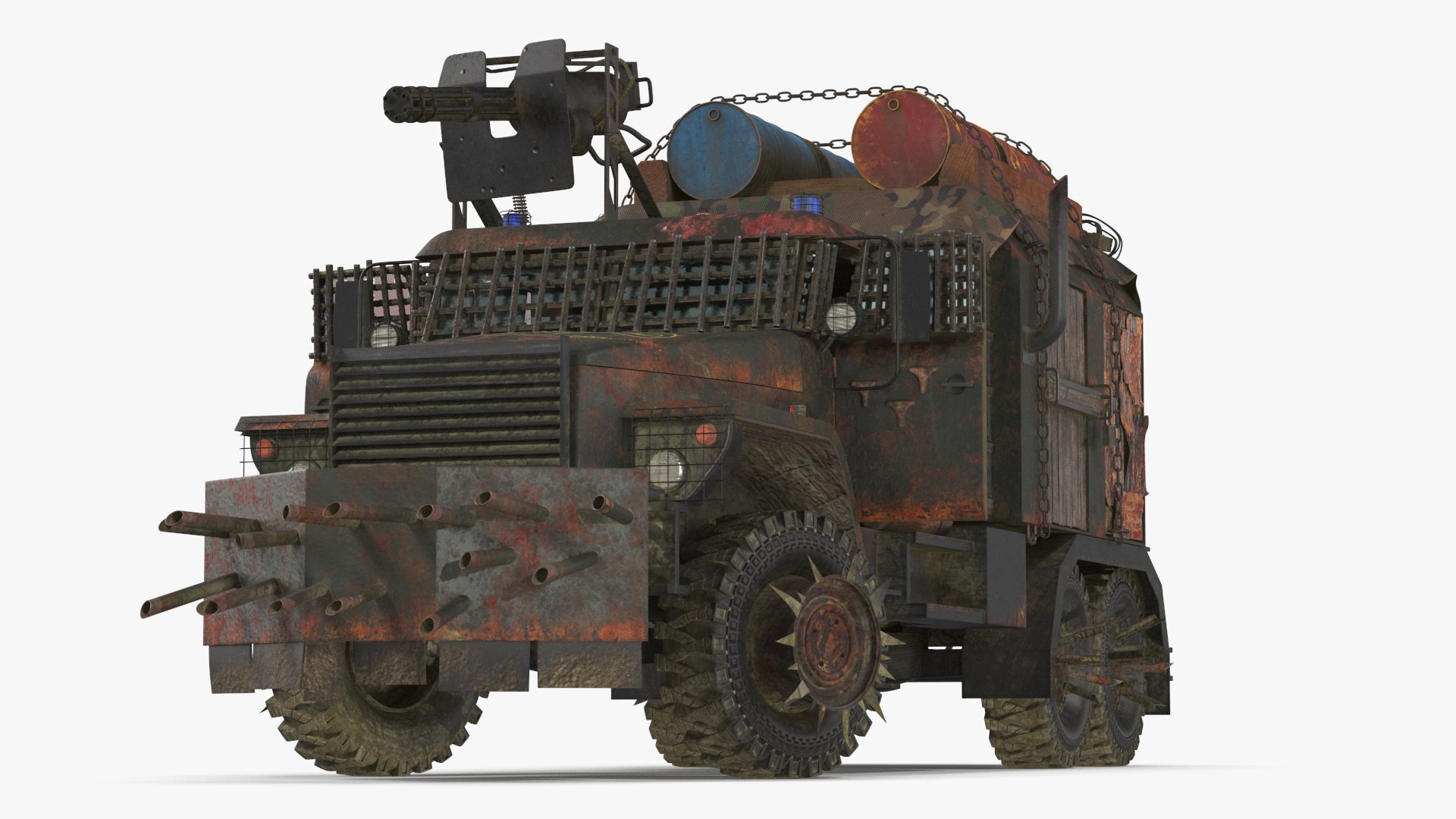 Apocalyptic Truck Rigged for Cinema 4D 3D - TurboSquid 2114966