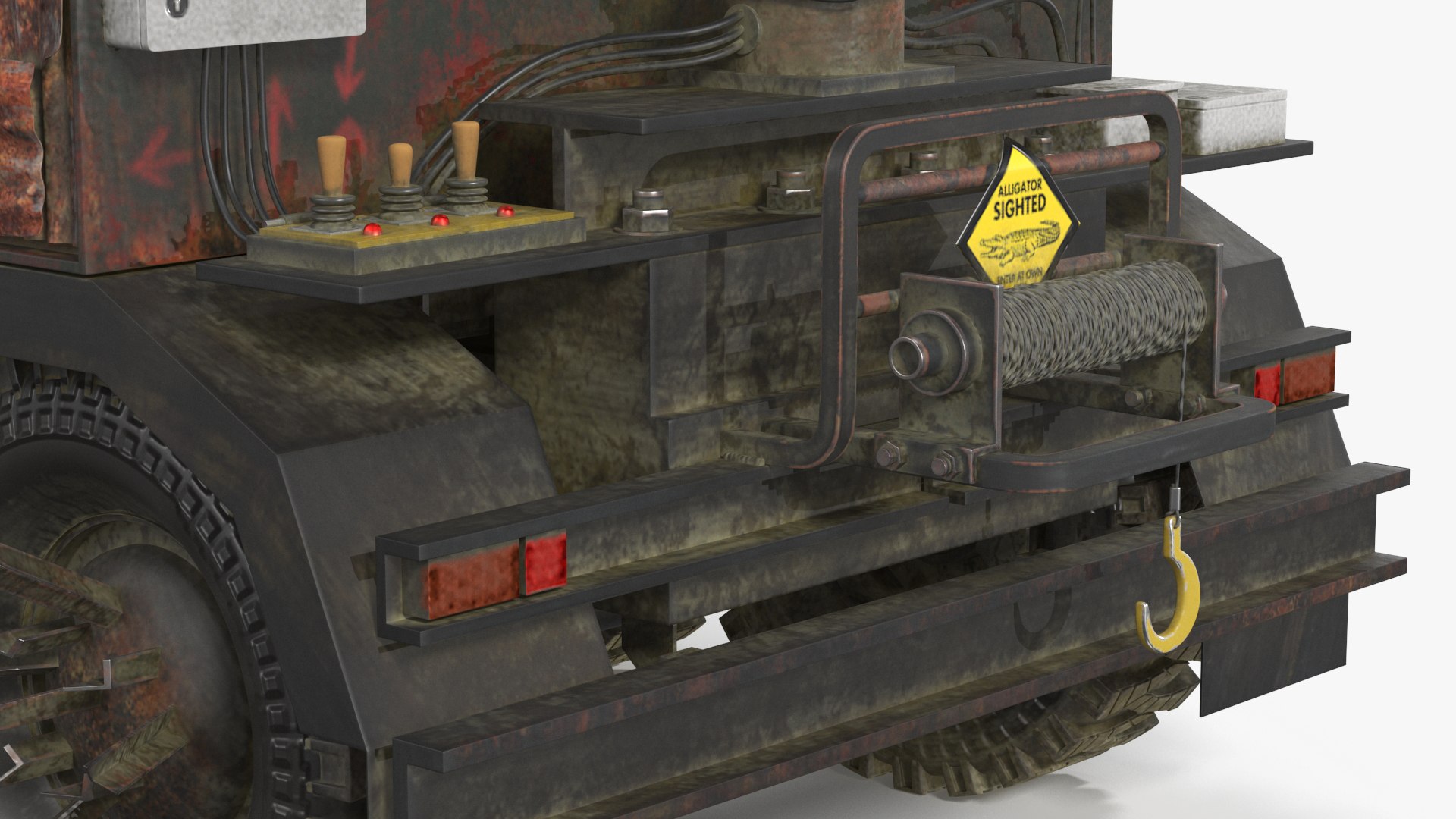 Apocalyptic Truck Rigged for Cinema 4D 3D - TurboSquid 2114966