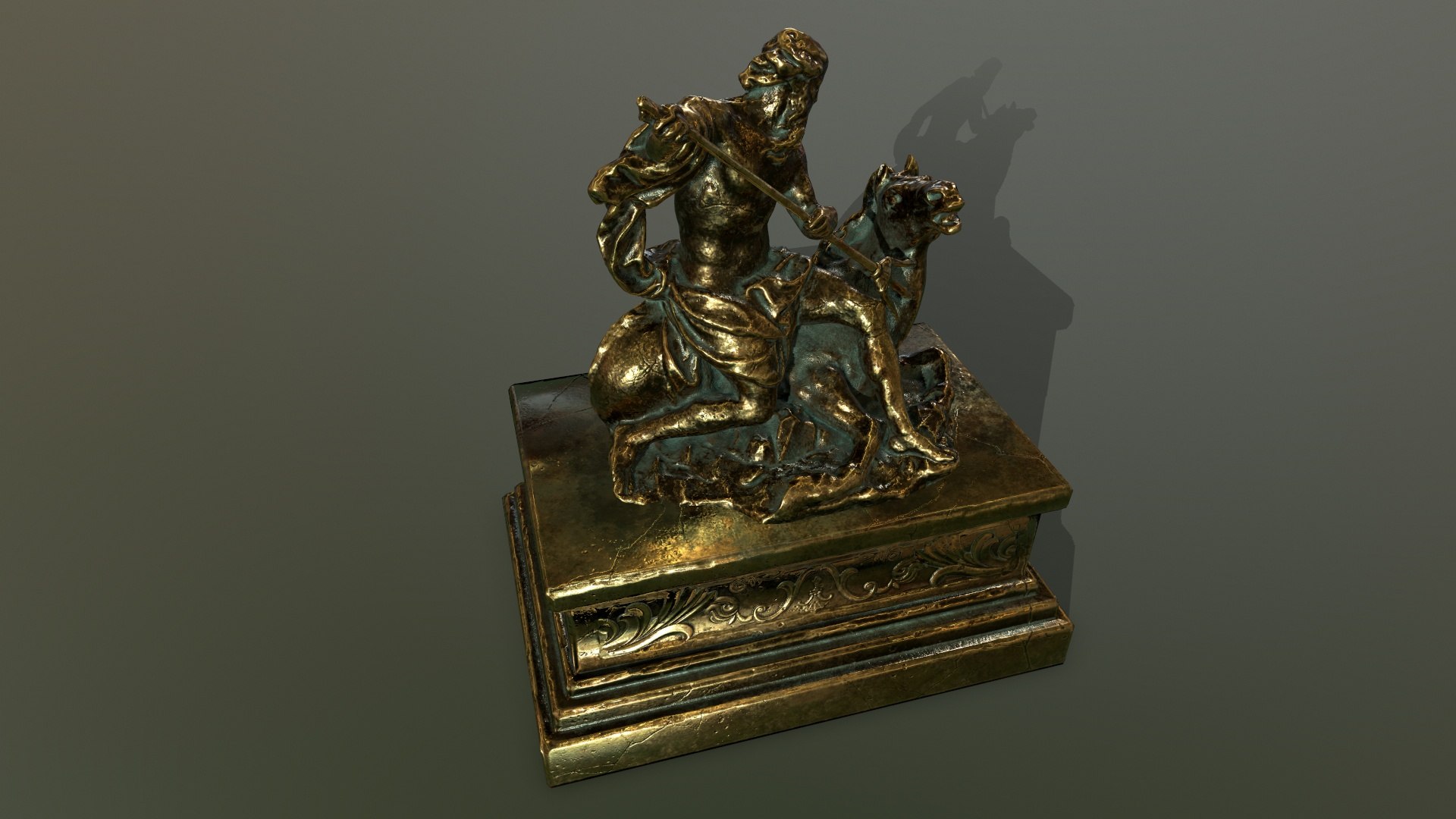 3D Neptune Statue Model - TurboSquid 1394949