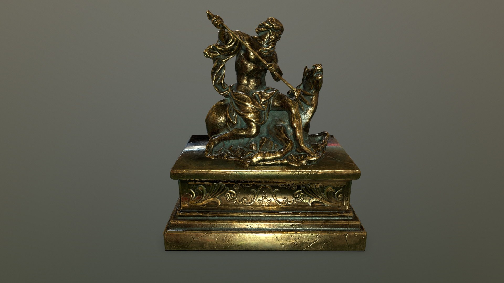 3D Neptune Statue Model - TurboSquid 1394949