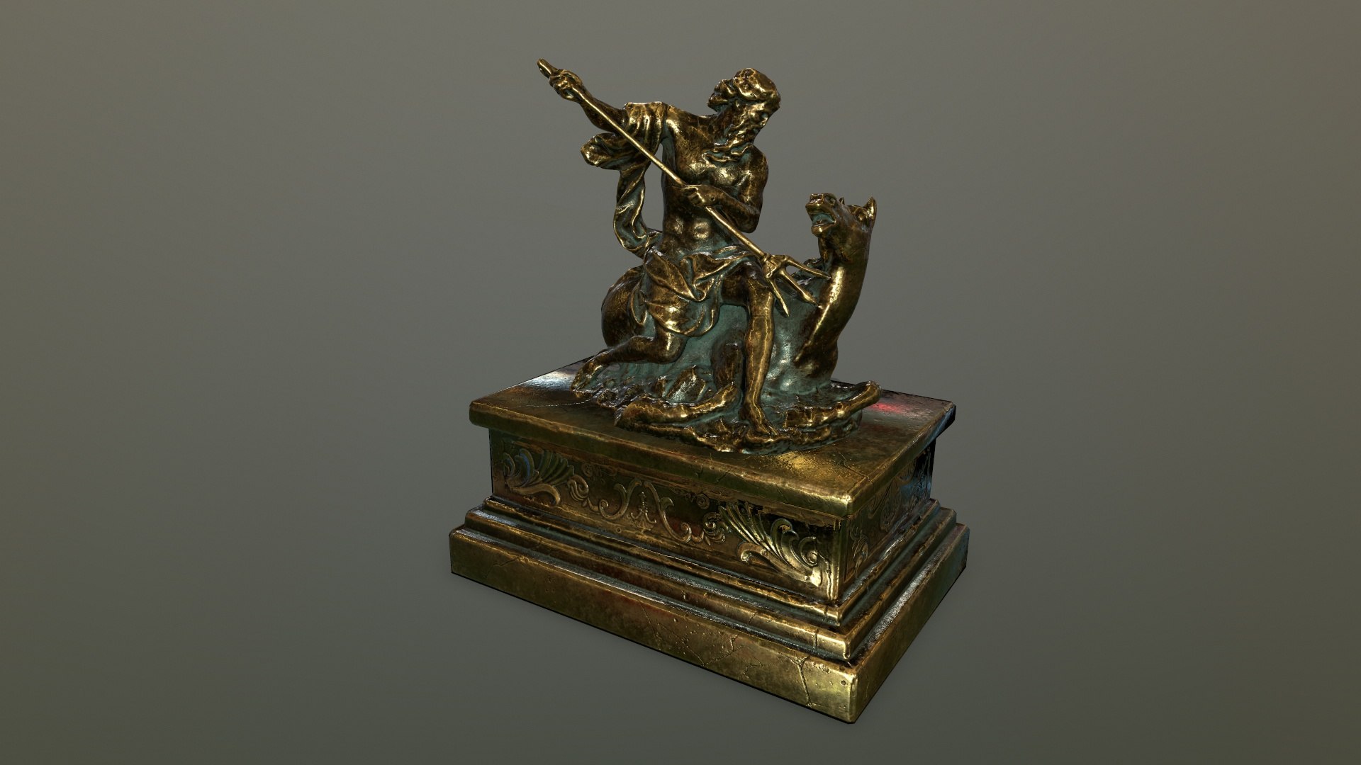 3D Neptune Statue Model - TurboSquid 1394949