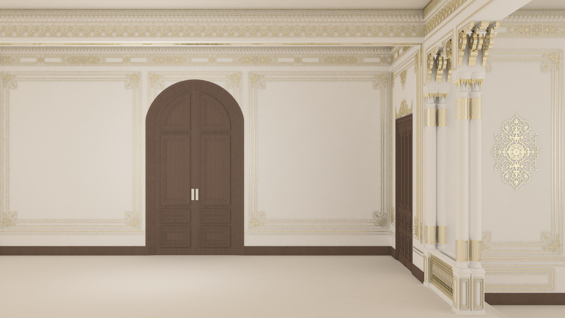 3D scene palace room model - TurboSquid 1194317