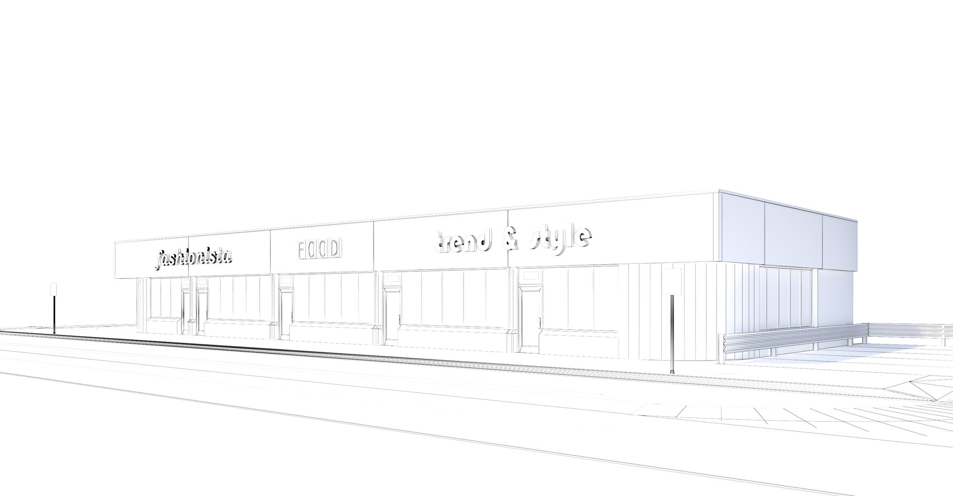 Store Retailer Mall 3D Model - TurboSquid 1653716