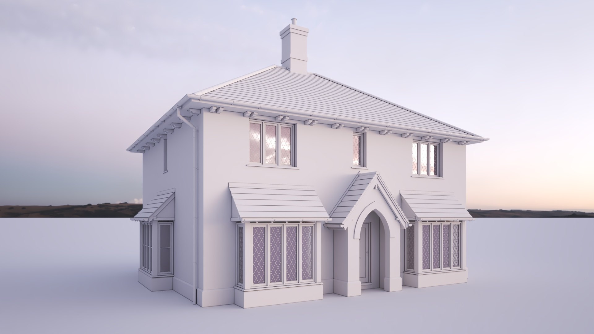 British House Bosc 4C 3D Model - TurboSquid 2219361