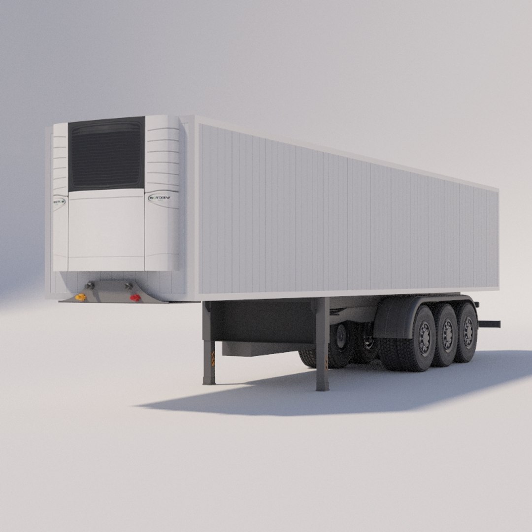 Refrigerator semi-truck 3D model - TurboSquid 1304715
