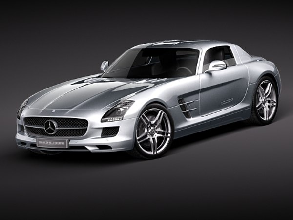 3d mercedes-benz sls amg model
