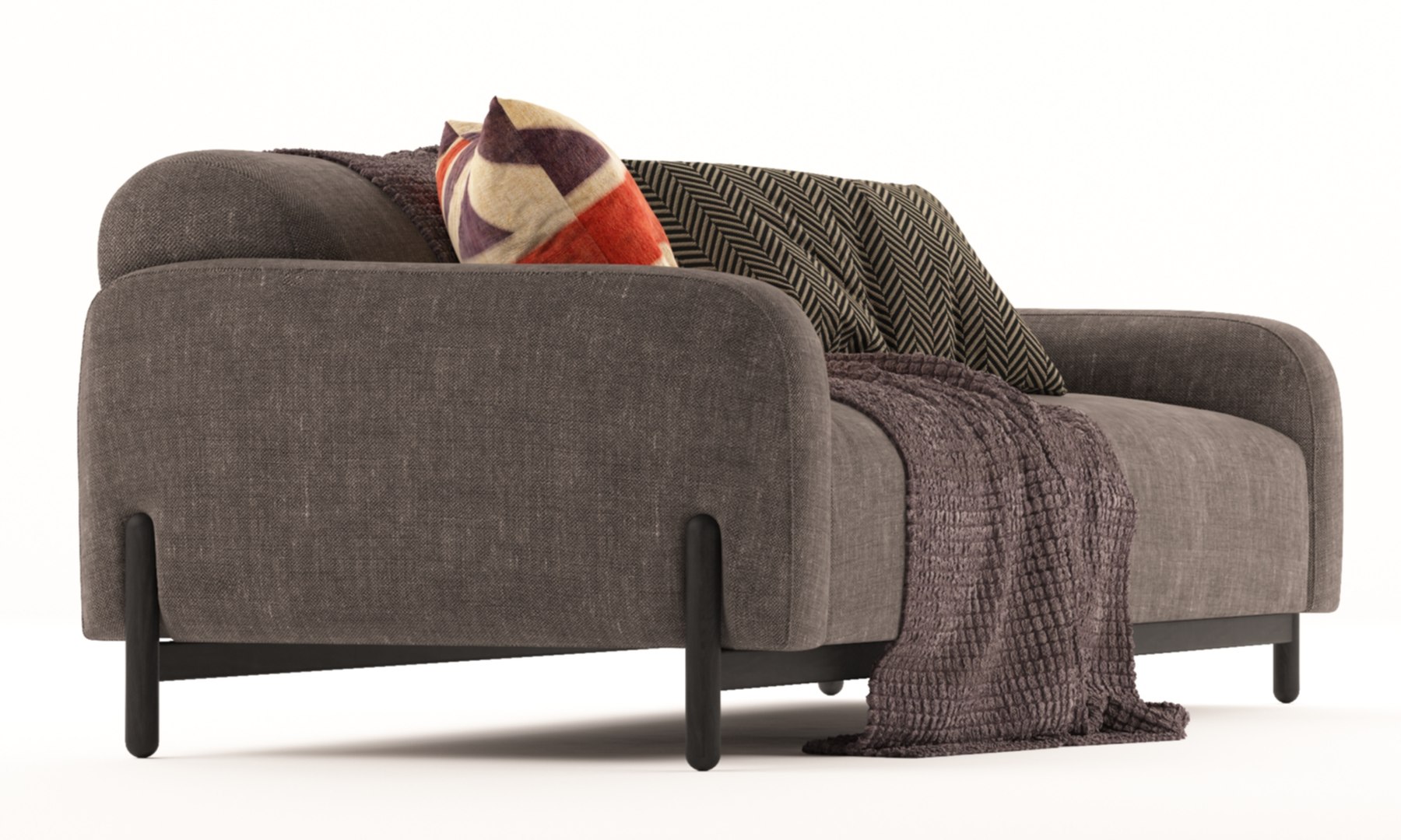 3D Union Jack Low Back Sofa model - TurboSquid 1952960