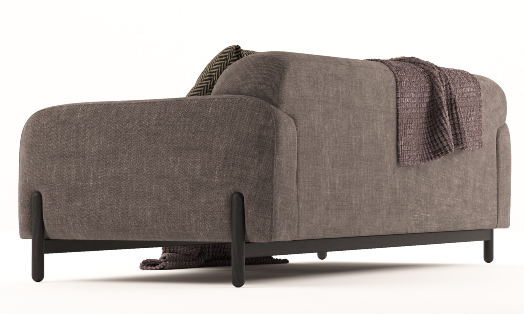 3D Union Jack Low Back Sofa model - TurboSquid 1952960