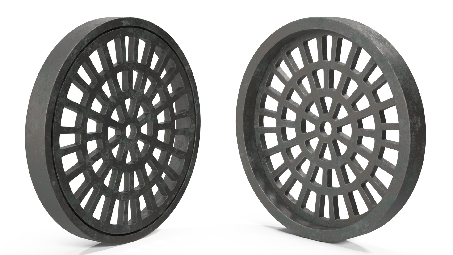 3D Water Drain Cover Round Model - TurboSquid 2282341