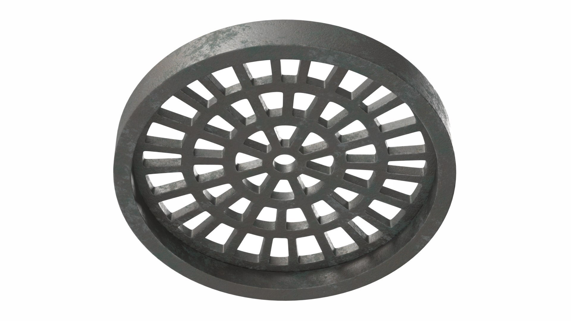 3D Water Drain Cover Round Model - TurboSquid 2282341