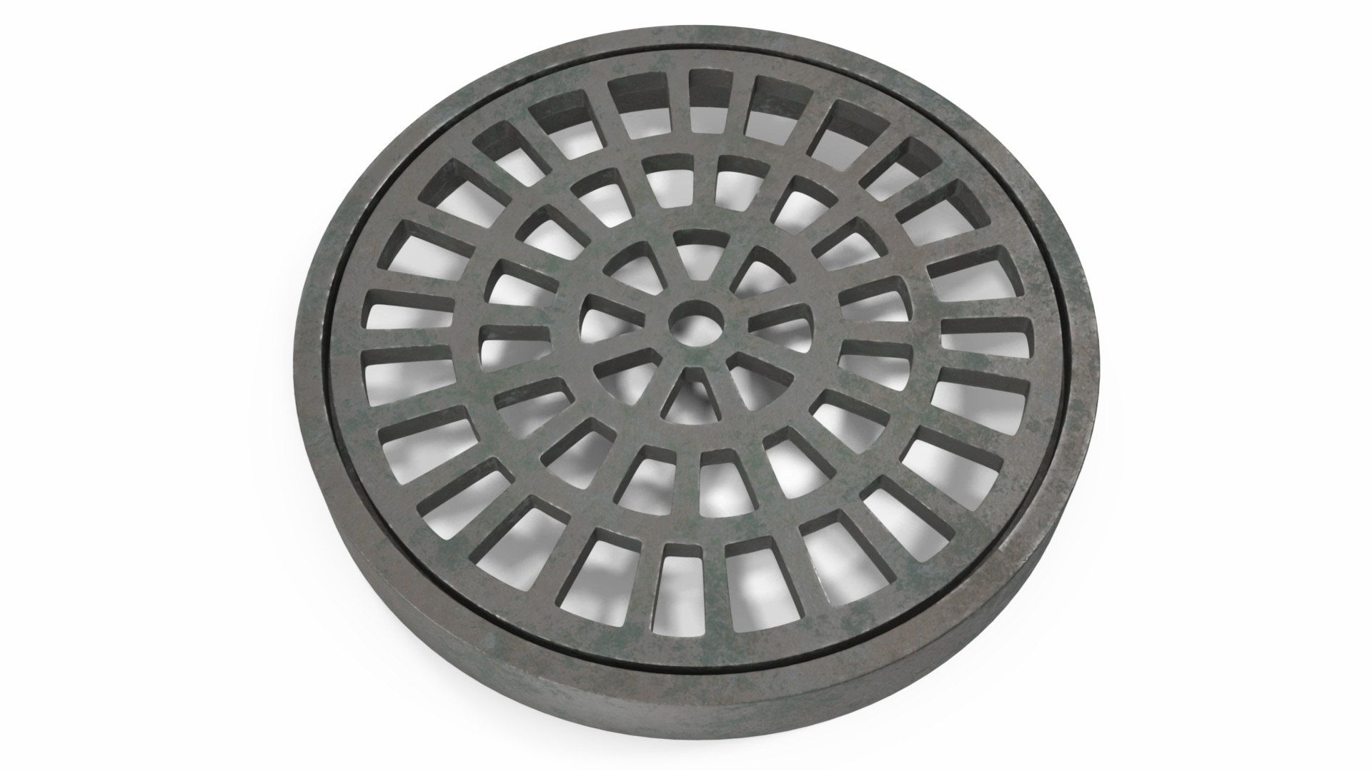 3D Water Drain Cover Round Model - TurboSquid 2282341