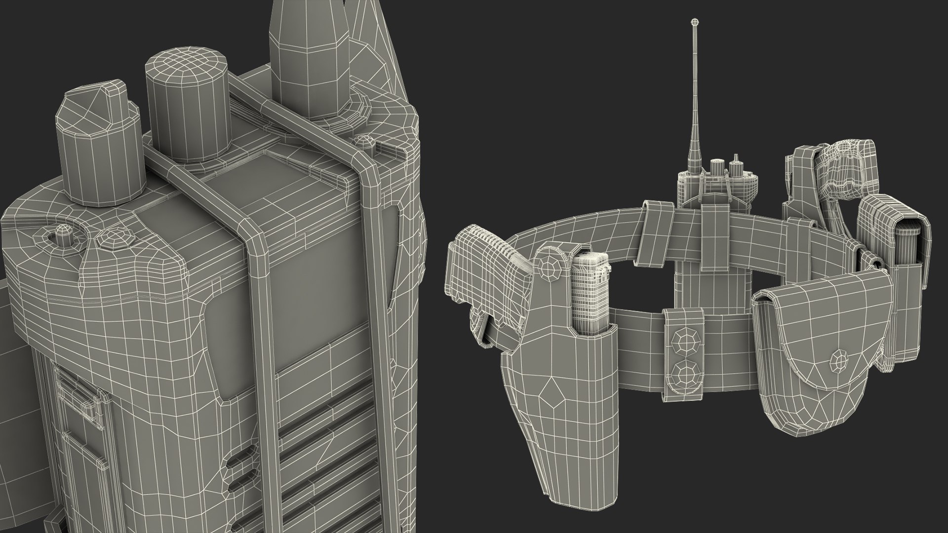 Police modular enforcement equipment model - TurboSquid 1472292