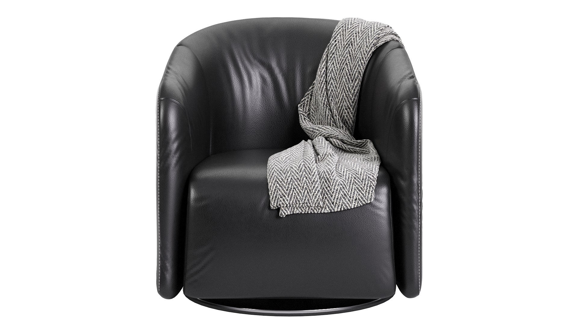 3D Model Logos Armchair Leather By Natuzzi - TurboSquid 2085766