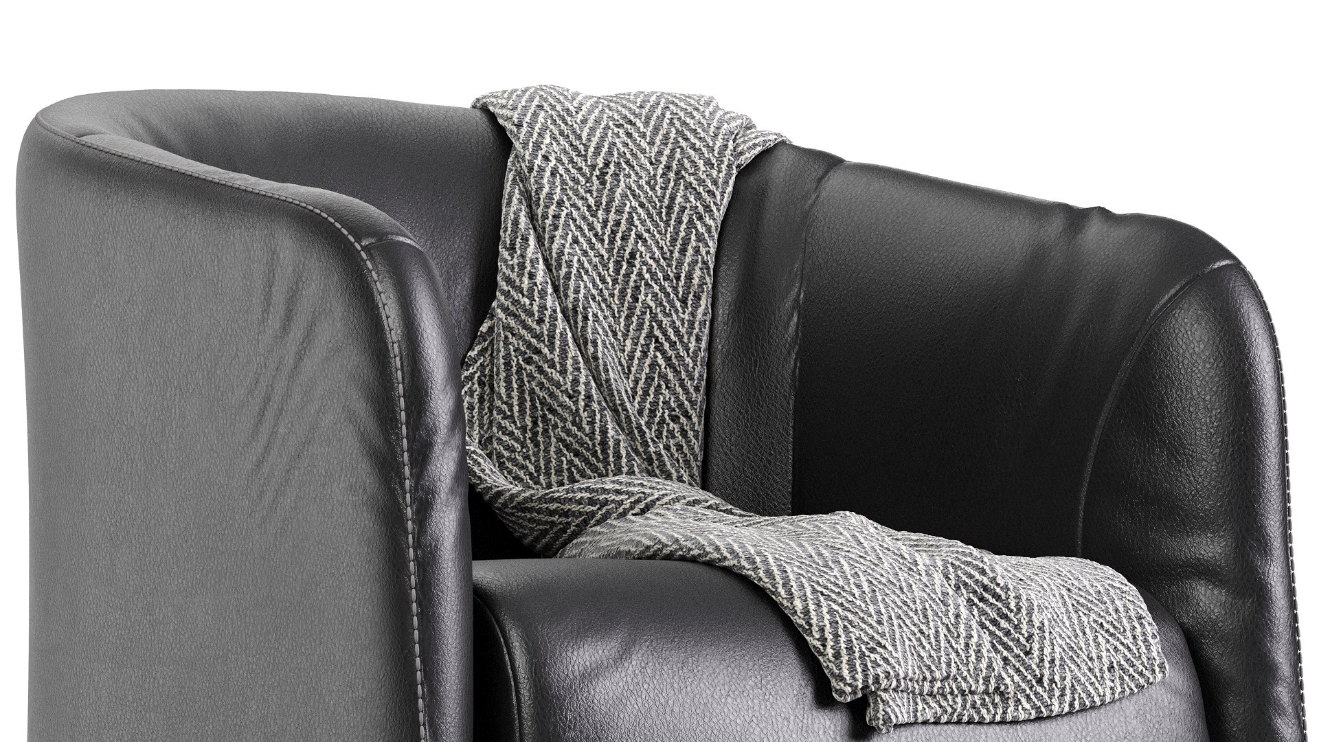 3D Model Logos Armchair Leather By Natuzzi - TurboSquid 2085766