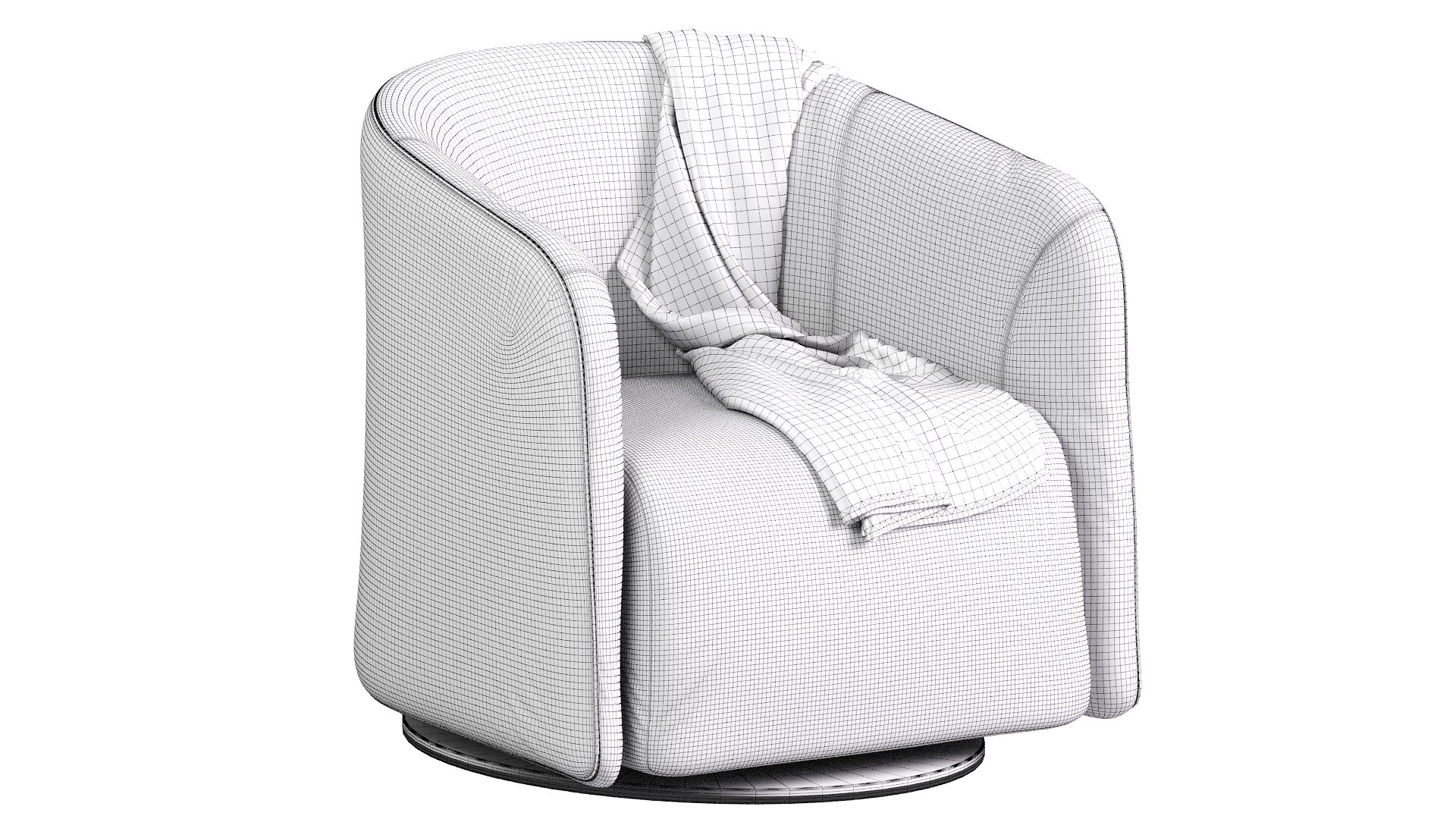 3D Model Logos Armchair Leather By Natuzzi - TurboSquid 2085766