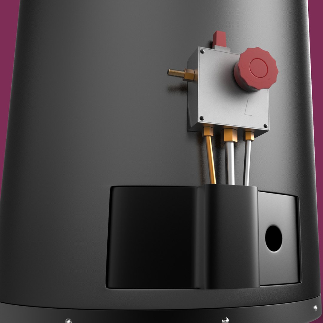 Hot Water Heater 3d Model