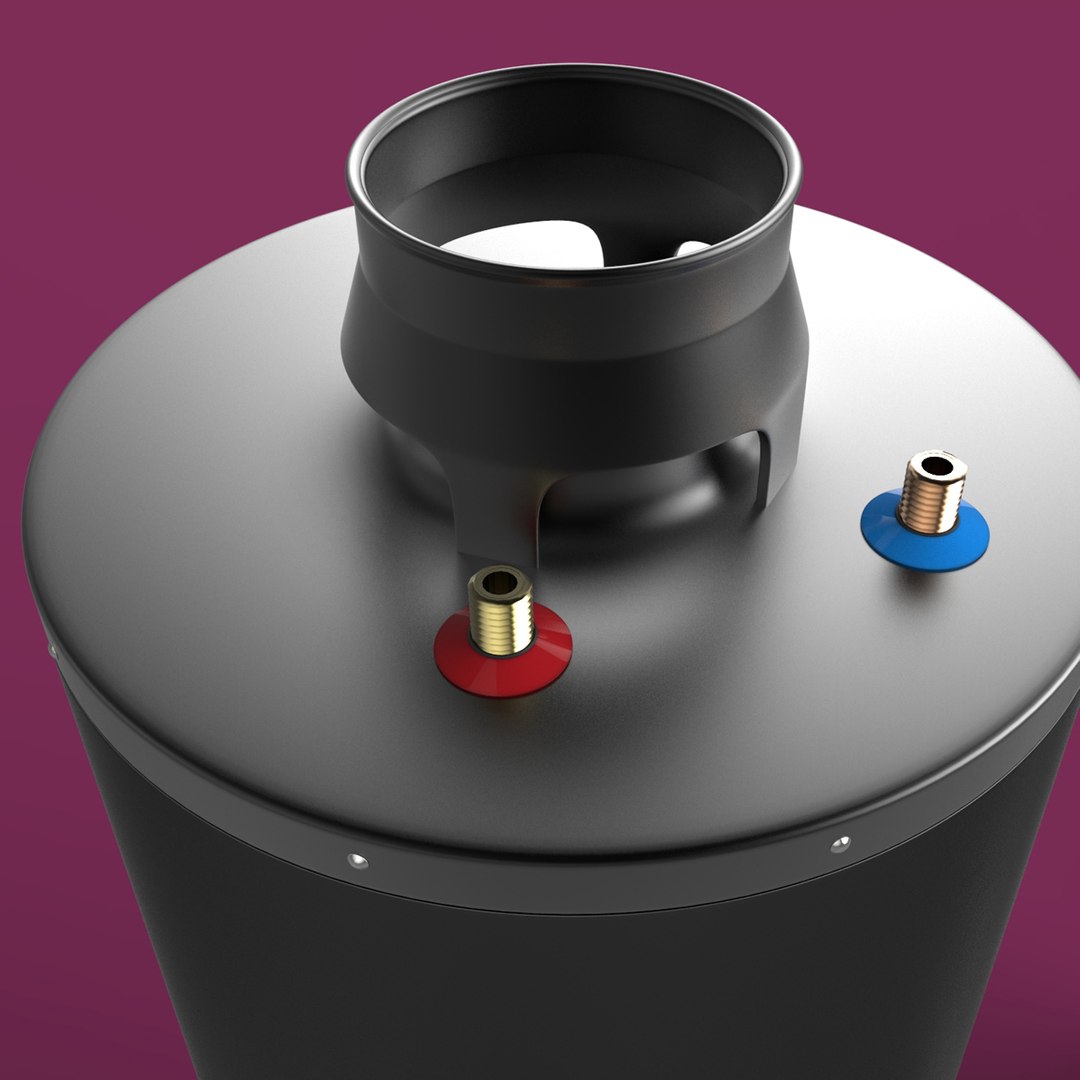 Hot Water Heater 3d Model