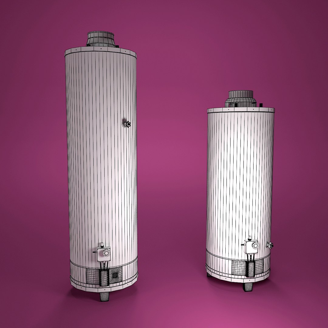 Hot Water Heater 3d Model