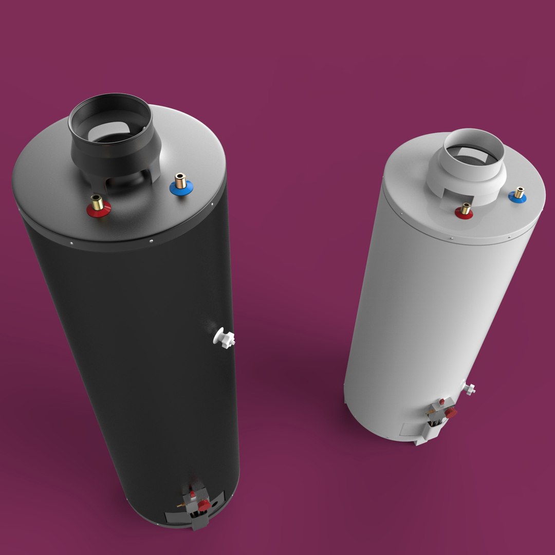 Hot Water Heater 3d Model