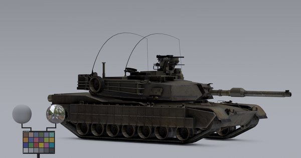 modelo 3d tank abram - rigged - TurboSquid 2085536