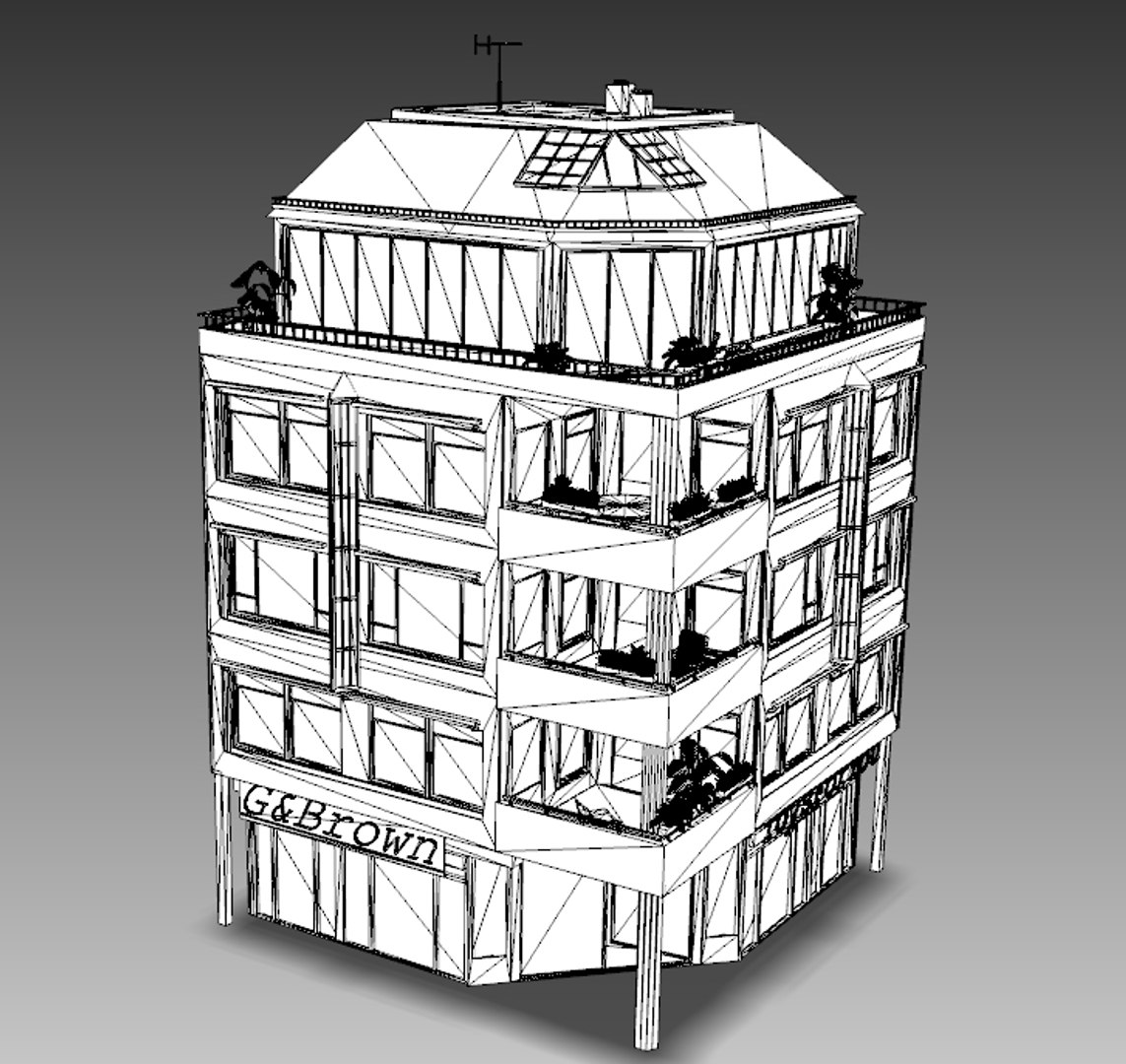 3D Model Building White - TurboSquid 1404067