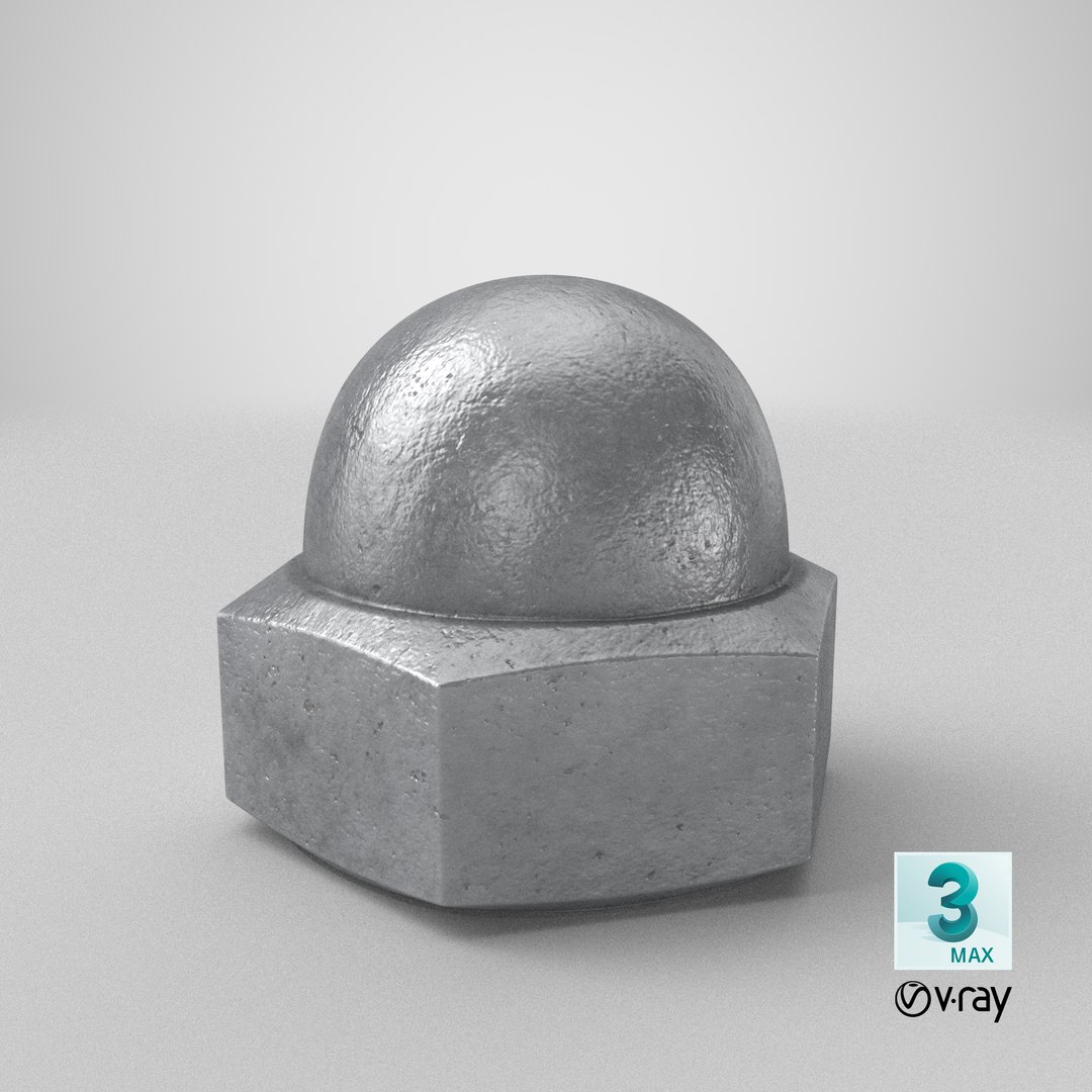 3D Cap Nut - TurboSquid 1664441