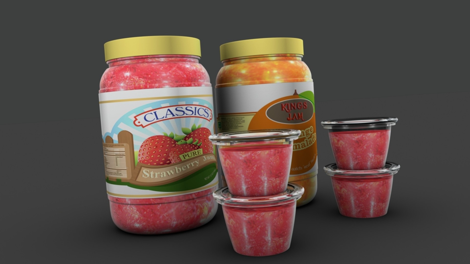 3D Packaging Jam - TurboSquid 1238108