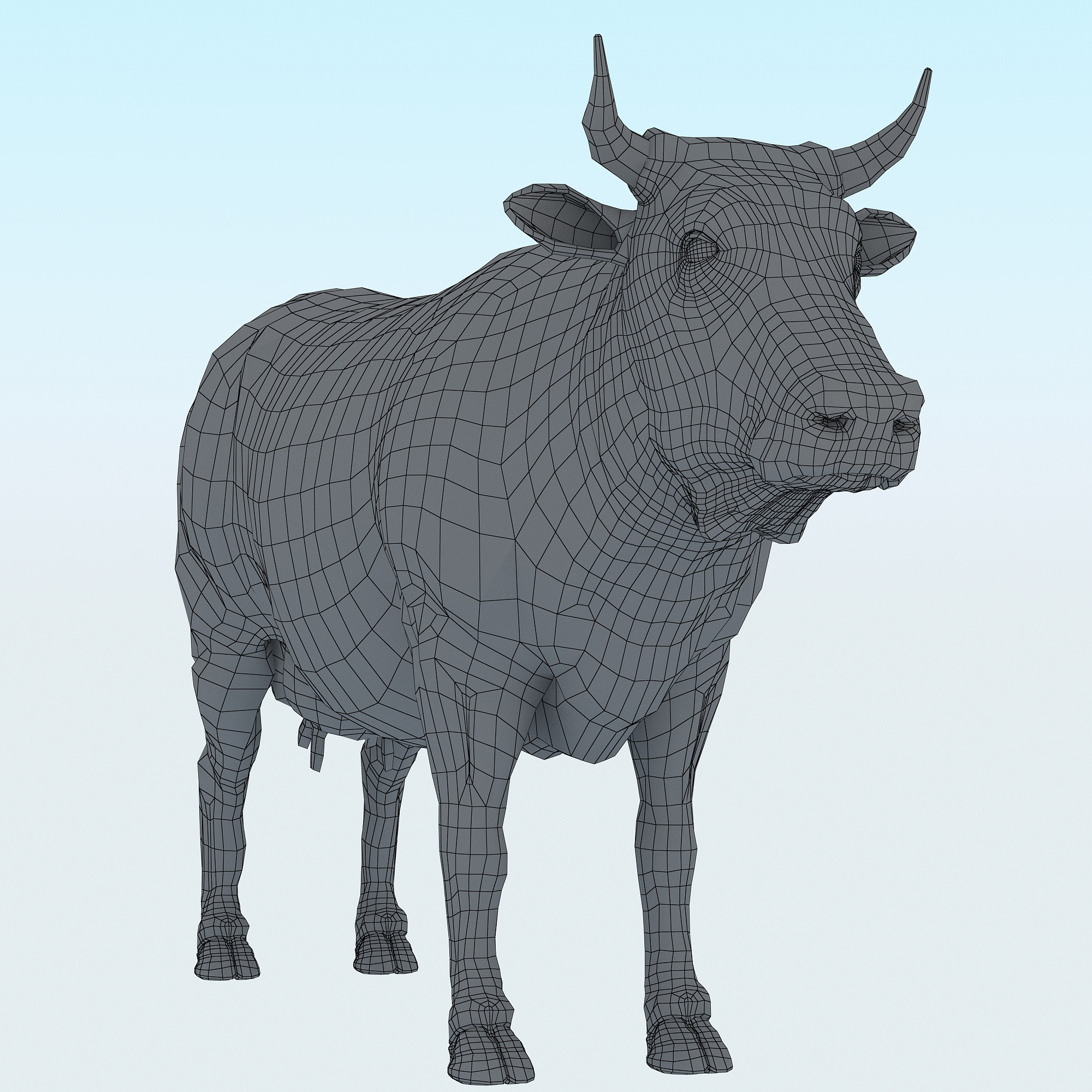 3D model cow - TurboSquid 1387644