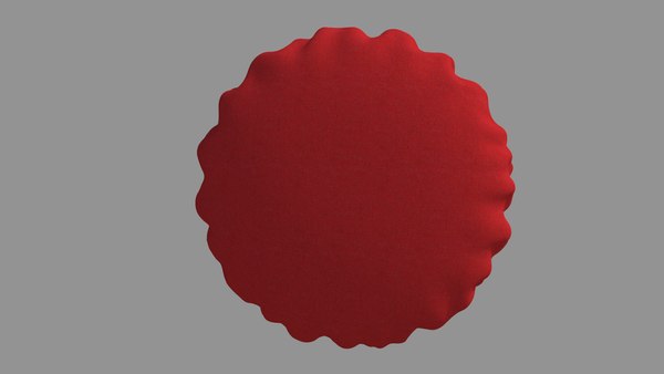 3D Round Cushion Pillow model - TurboSquid 1981341