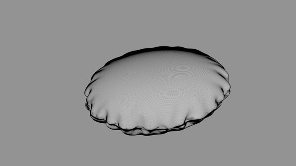 3D Round Cushion Pillow model - TurboSquid 1981341
