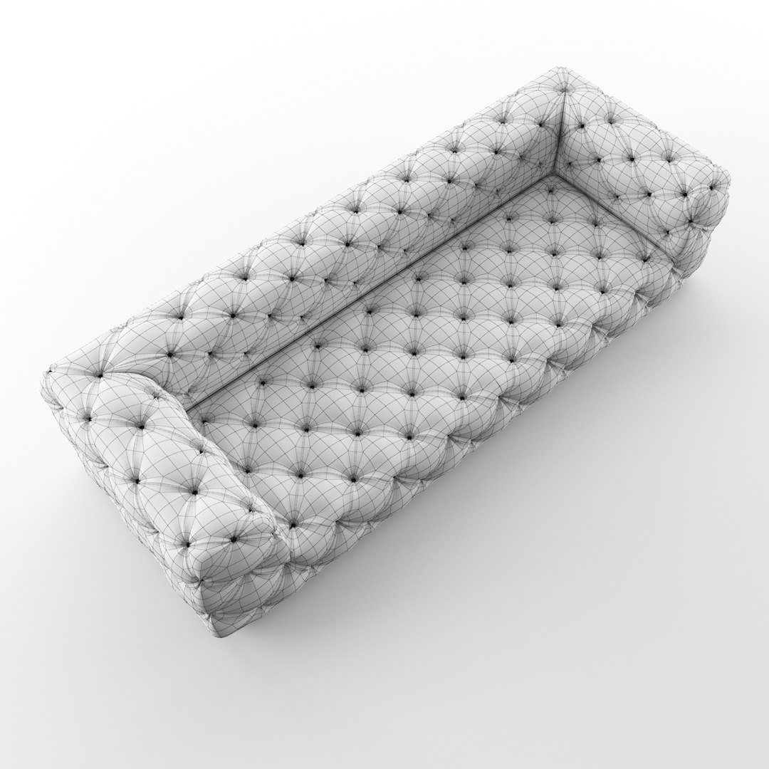 3D Soho Tufted Upholstered - TurboSquid 1184577