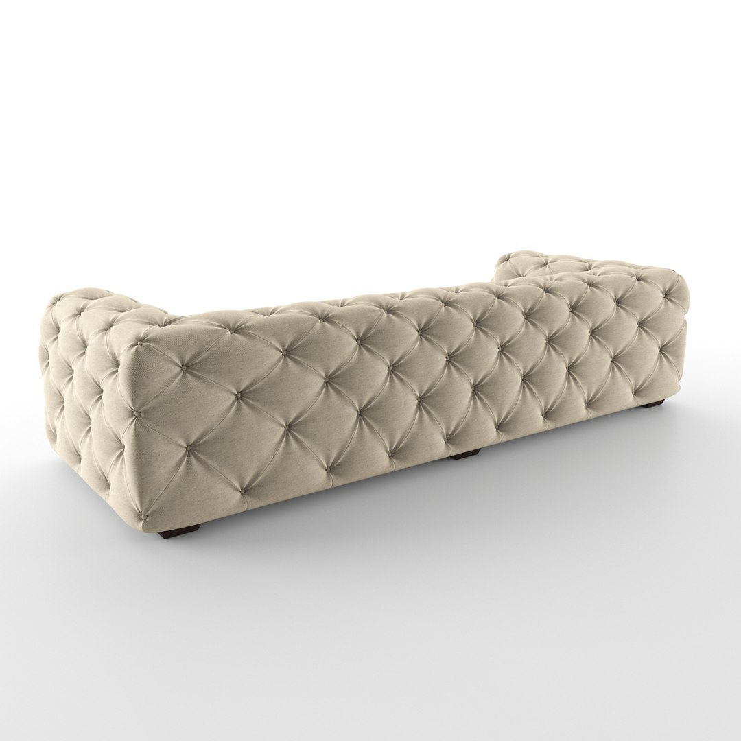 3D Soho Tufted Upholstered - TurboSquid 1184577