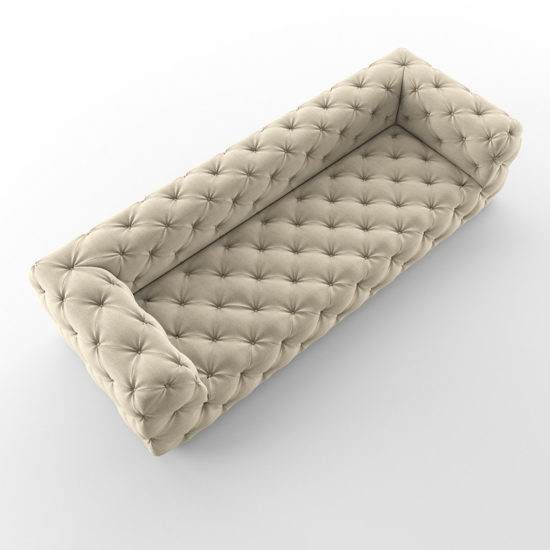 3D Soho Tufted Upholstered - TurboSquid 1184577