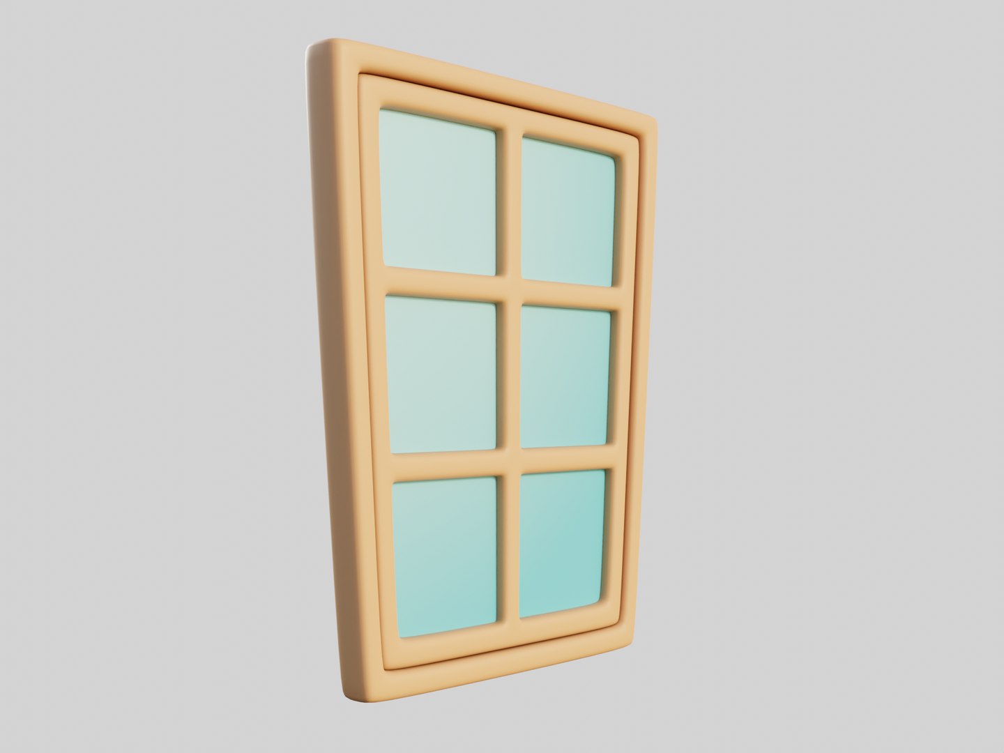Cartoon Window 2b 3D Model - TurboSquid 1898622