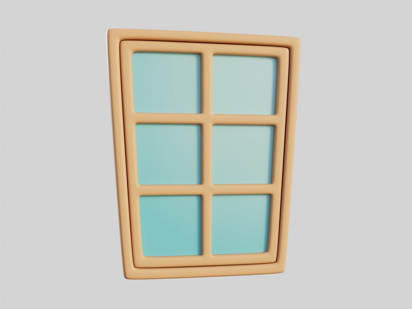 Cartoon Window 2b 3D Model - TurboSquid 1898622