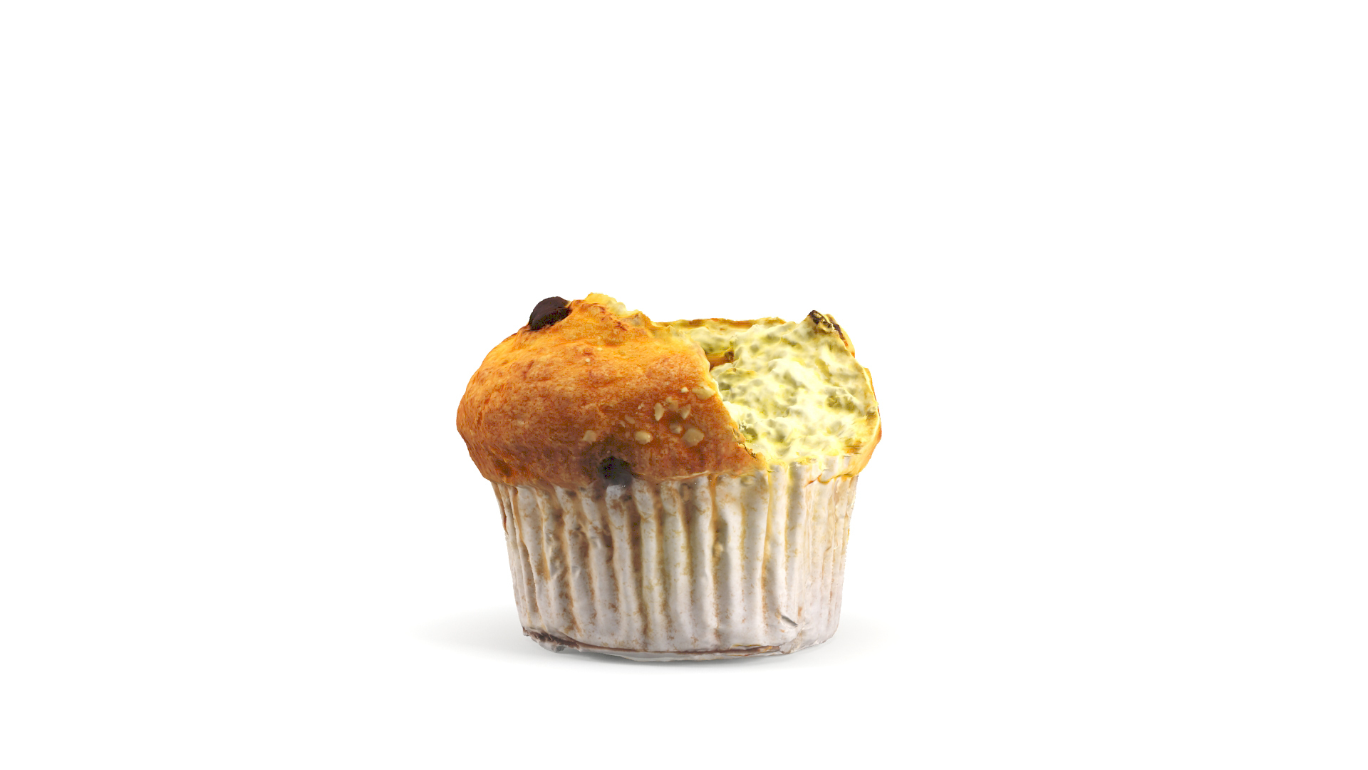 Chocolate chip muffin model - TurboSquid 1678341