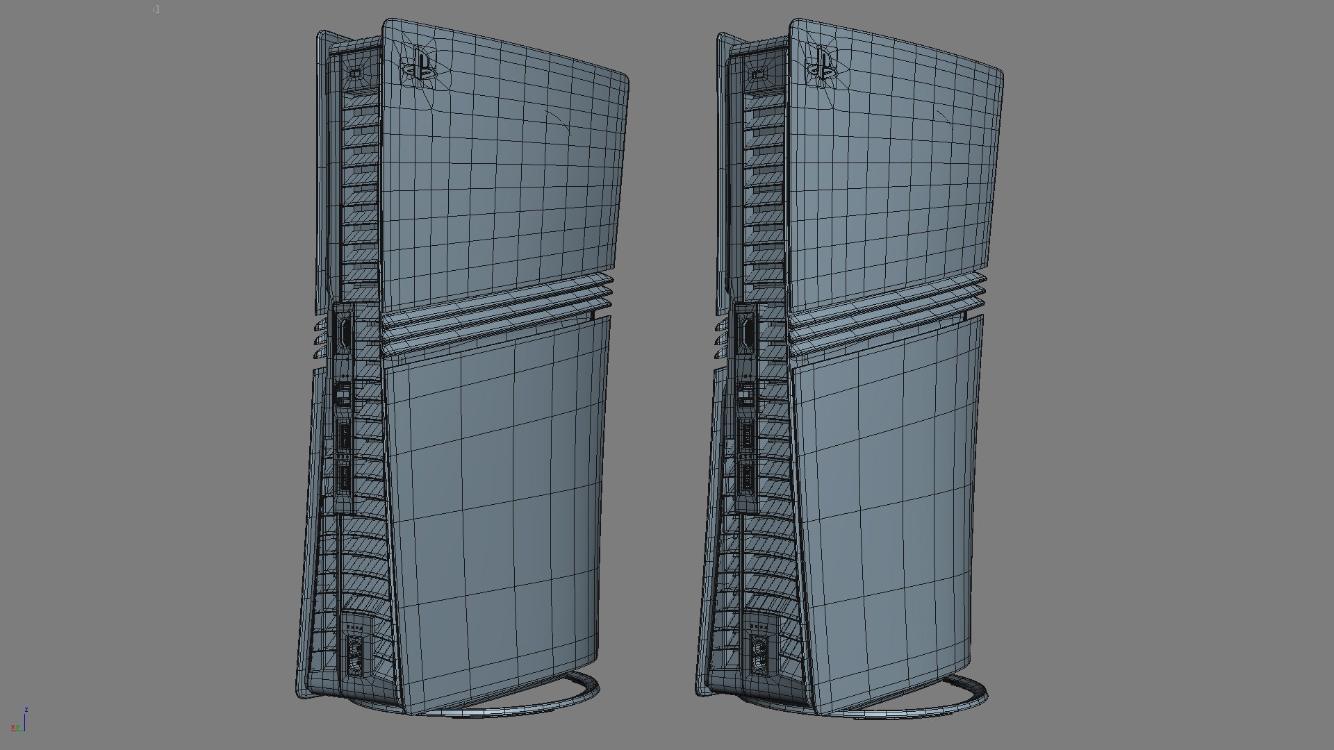 Sony Playstation 5 Pro And Dualsense Edge Controller 3D Model ...