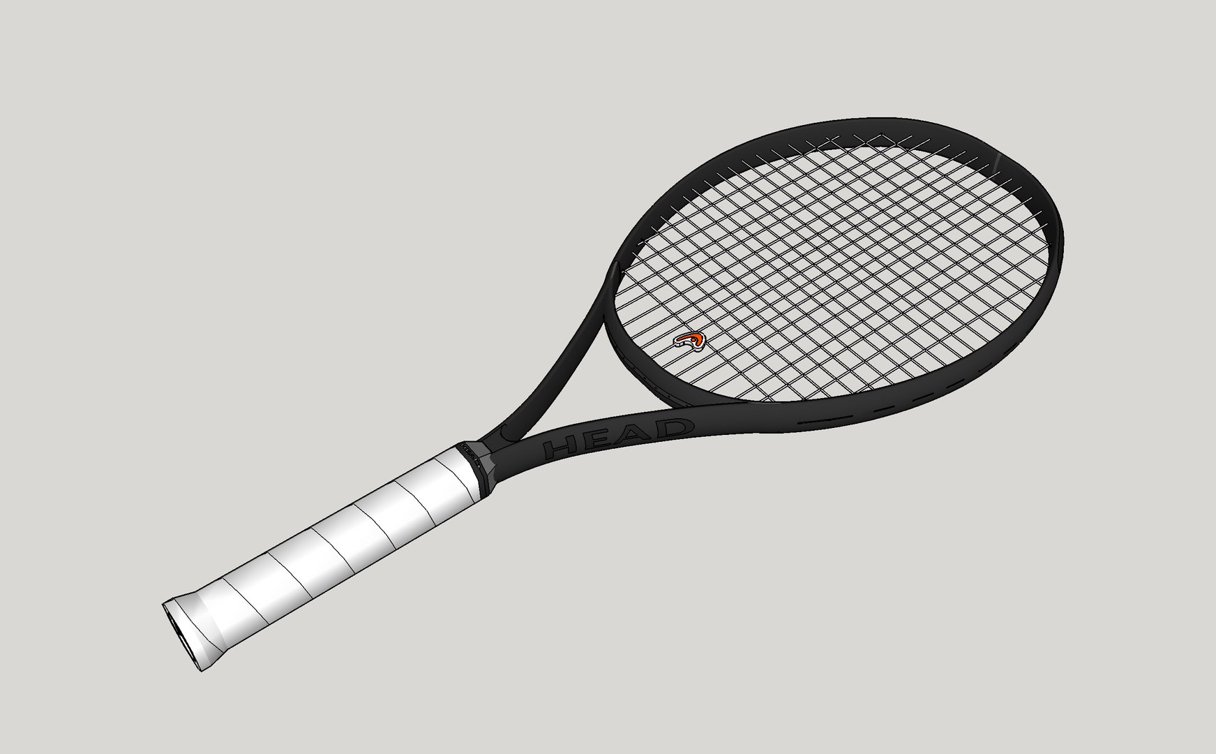 3D Tennis Racket Model - TurboSquid 1341985