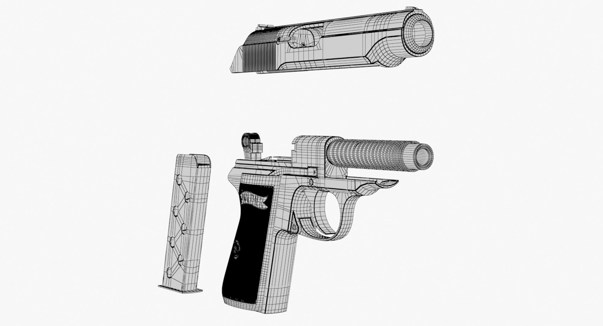 Realistic Walther Pp 01 Model - TurboSquid 1542948