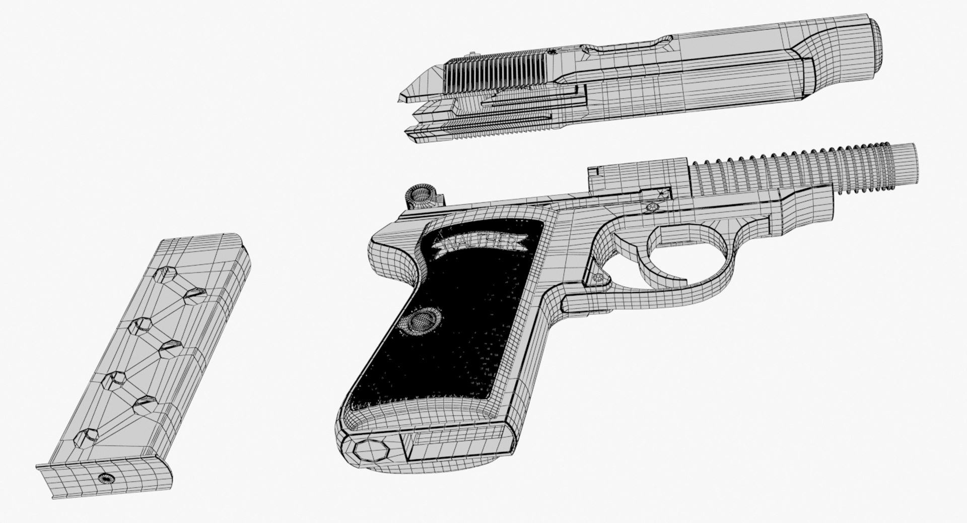 Realistic Walther Pp 01 Model - TurboSquid 1542948