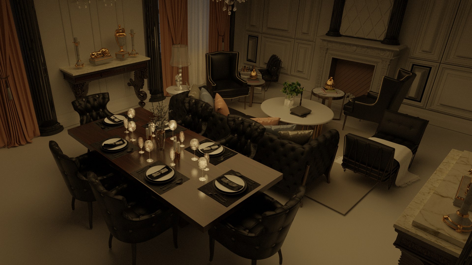 3D model lunch room - TurboSquid 2116028