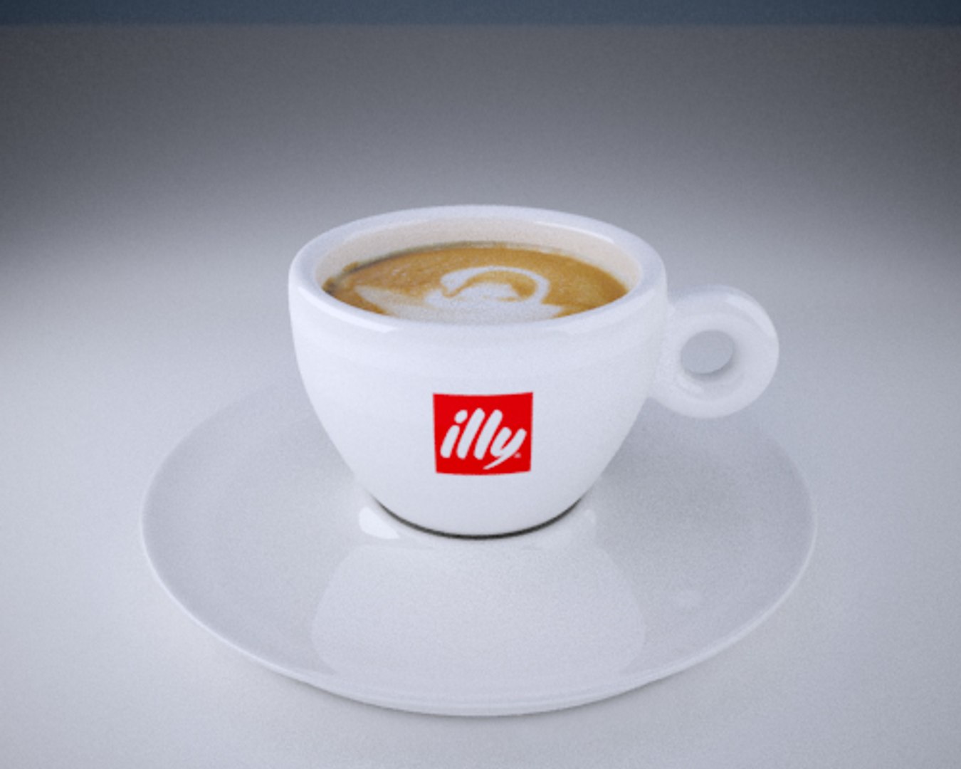 illy coffee cup 3d model