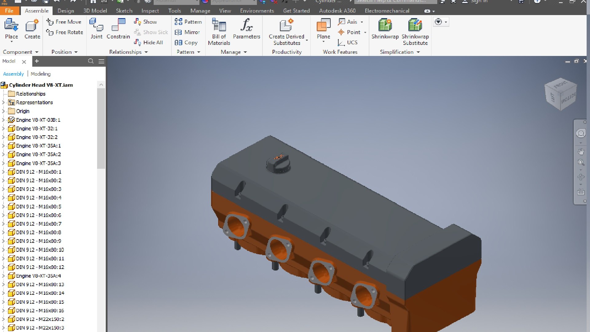 3D Cylinder Head V8 Engine - TurboSquid 1736178