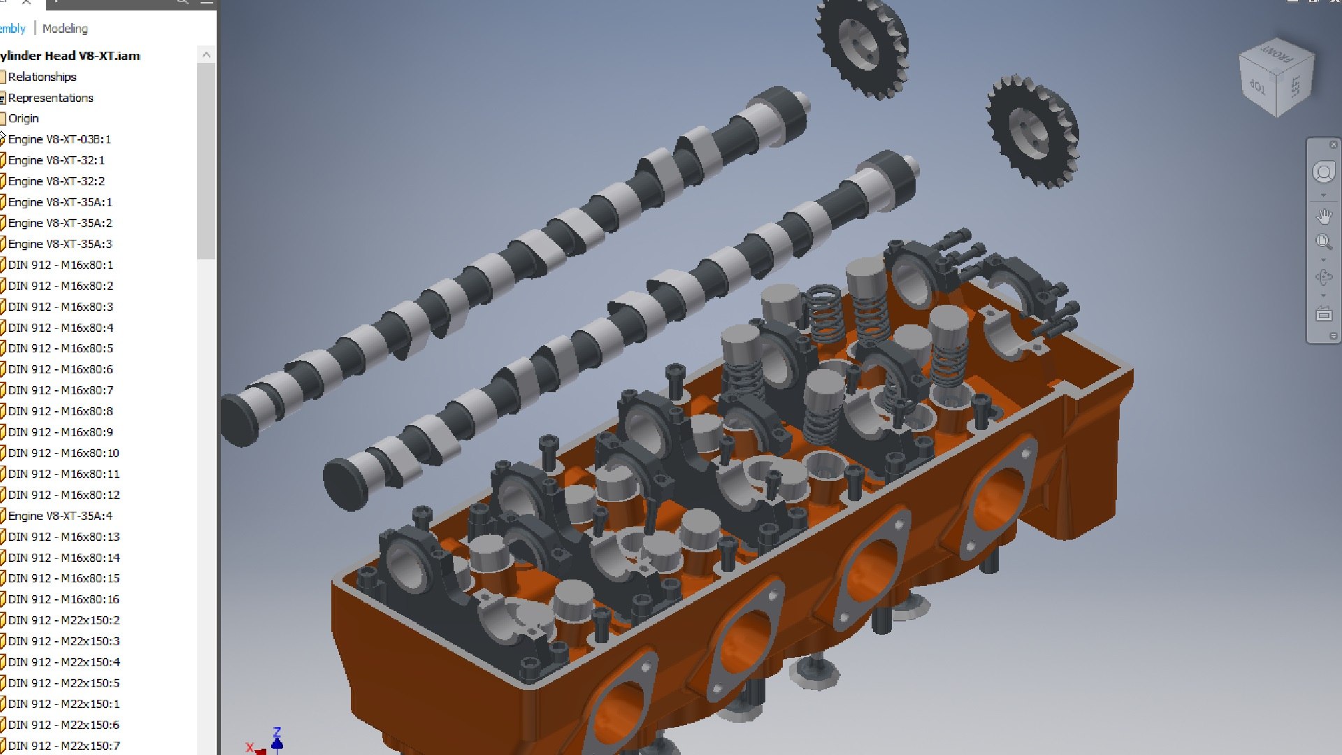 3D Cylinder Head V8 Engine - TurboSquid 1736178