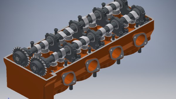 3D Cylinder Head V8 engine - TurboSquid 1736178